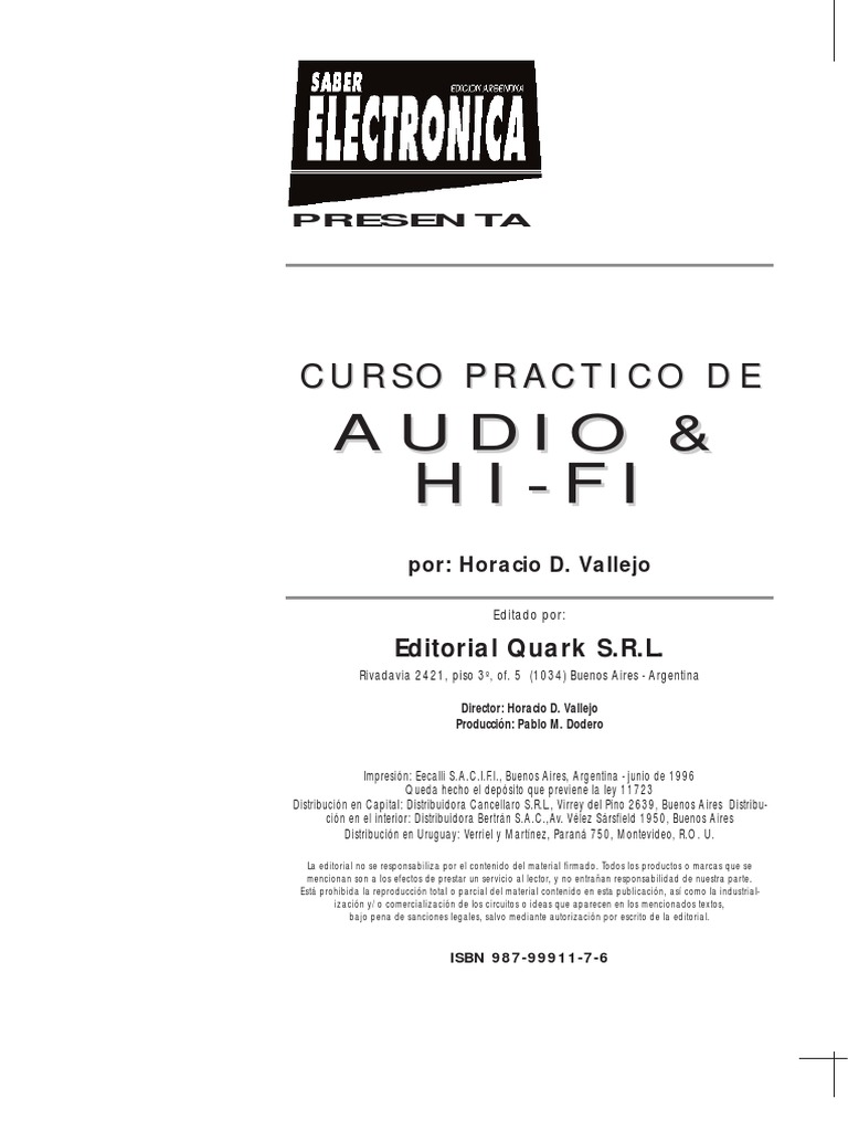 Curso de Audio Basico | PDF | Sonido | Transistor