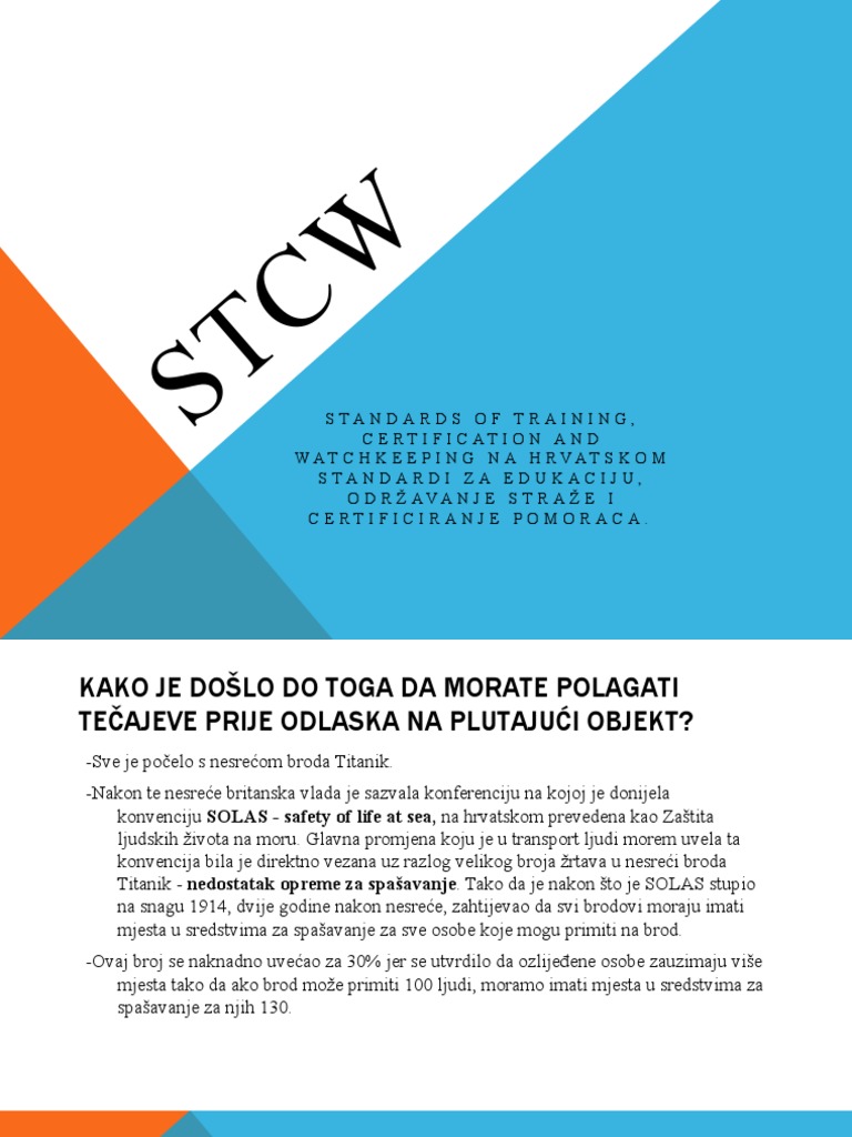 STCW | PDF