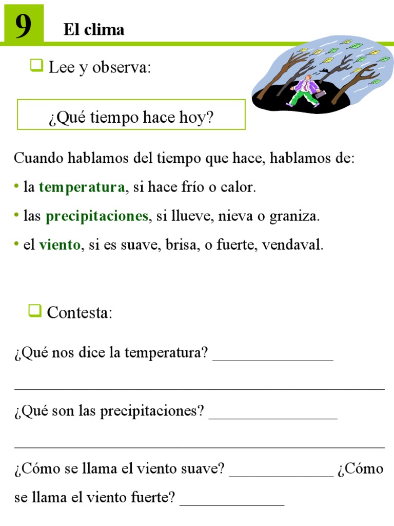El Clima y Las Estaciones 4º | PDF | Herida | Temporada de primavera)