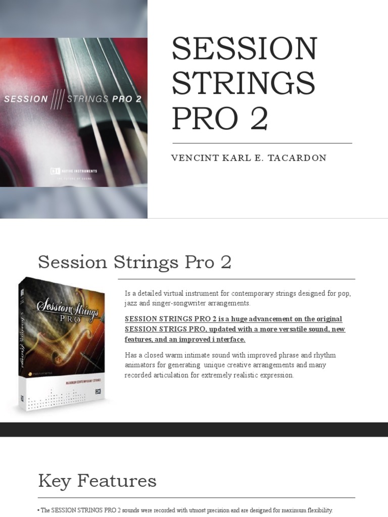 Session Strings Pro 2: Vencint Karl E. Tacardon | PDF | String ...