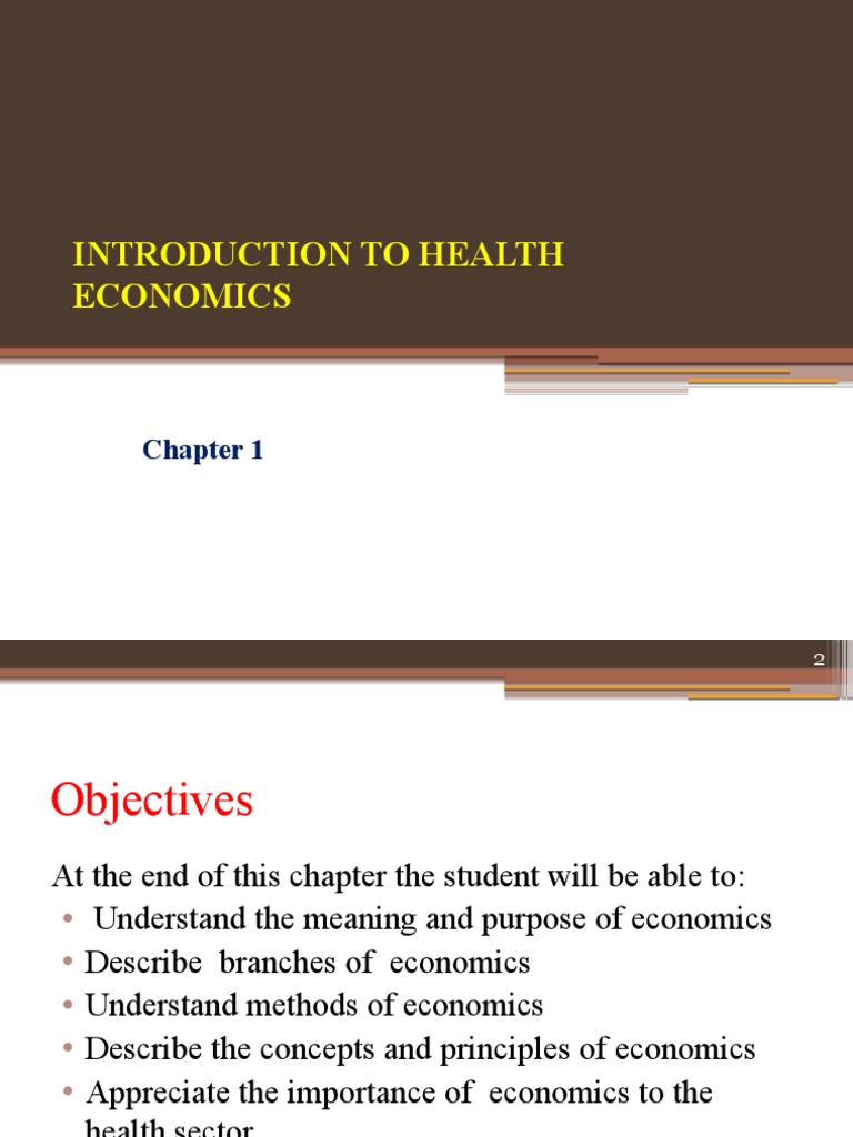 Introduction To Health Economics | PDF | Microeconomics | Economics