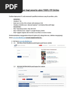 Tata Cara Check Readiness & Instal Aplikasi Toefl Lcu Unj | PDF