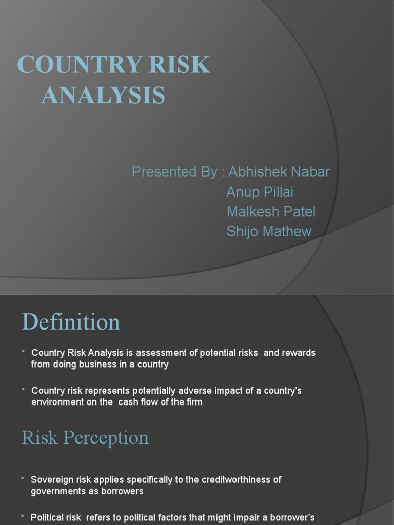 Country Risk Analysis Overview | PDF | Risk | Risk Management