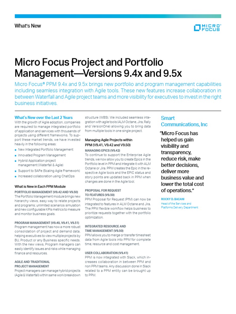 Micro Focus Project and Portfolio Management-Versions 9.4x and 9.5x ...