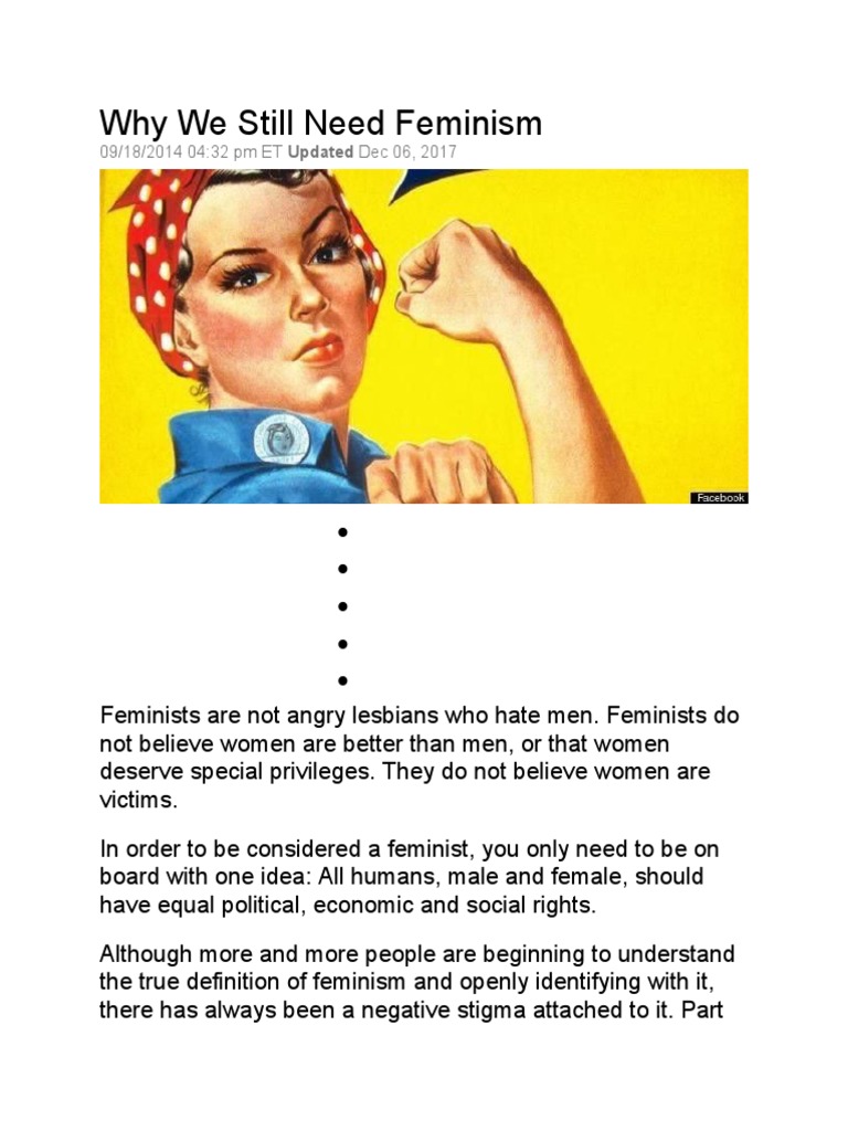 The Ongoing Need for Feminism | PDF | Feminism | Gender Studies
