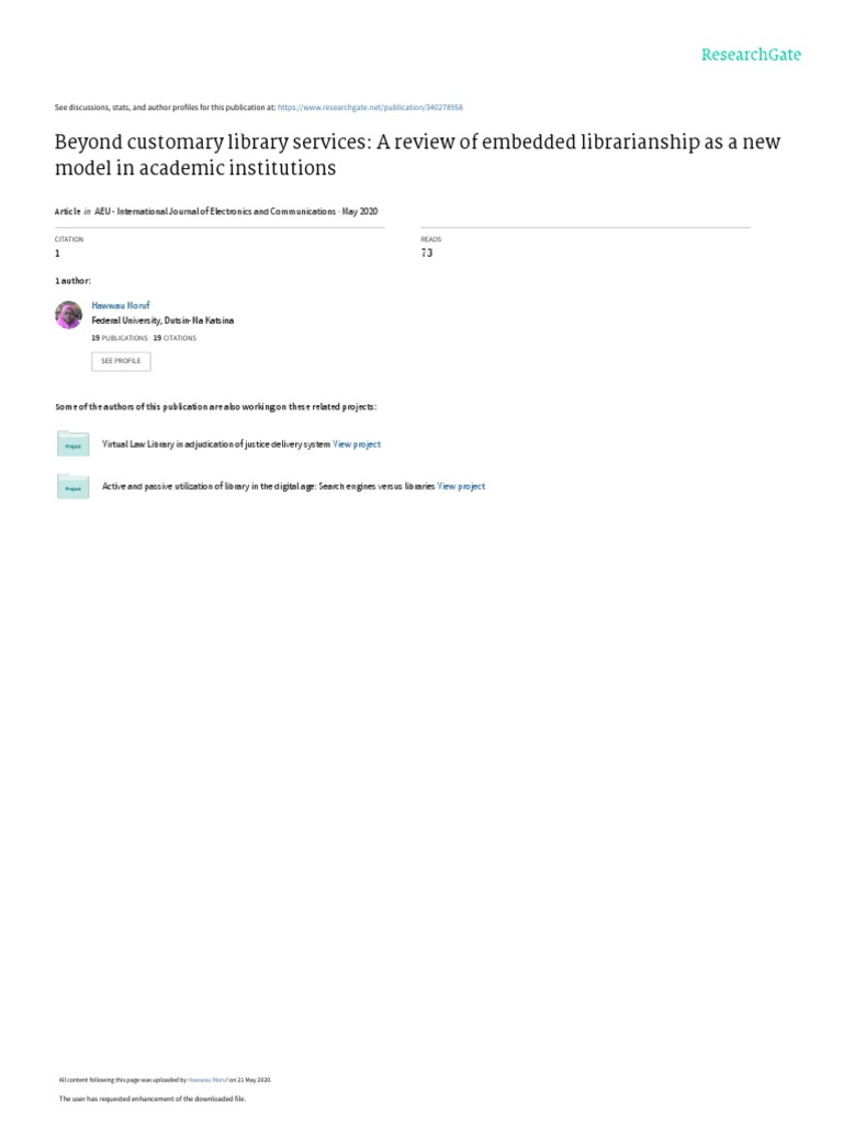Embedded Reference | PDF | Librarian | Library Science