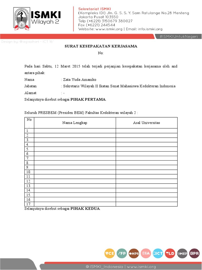 Contoh Mou Bem | PDF | Politik | Kajian Bahasa Asing