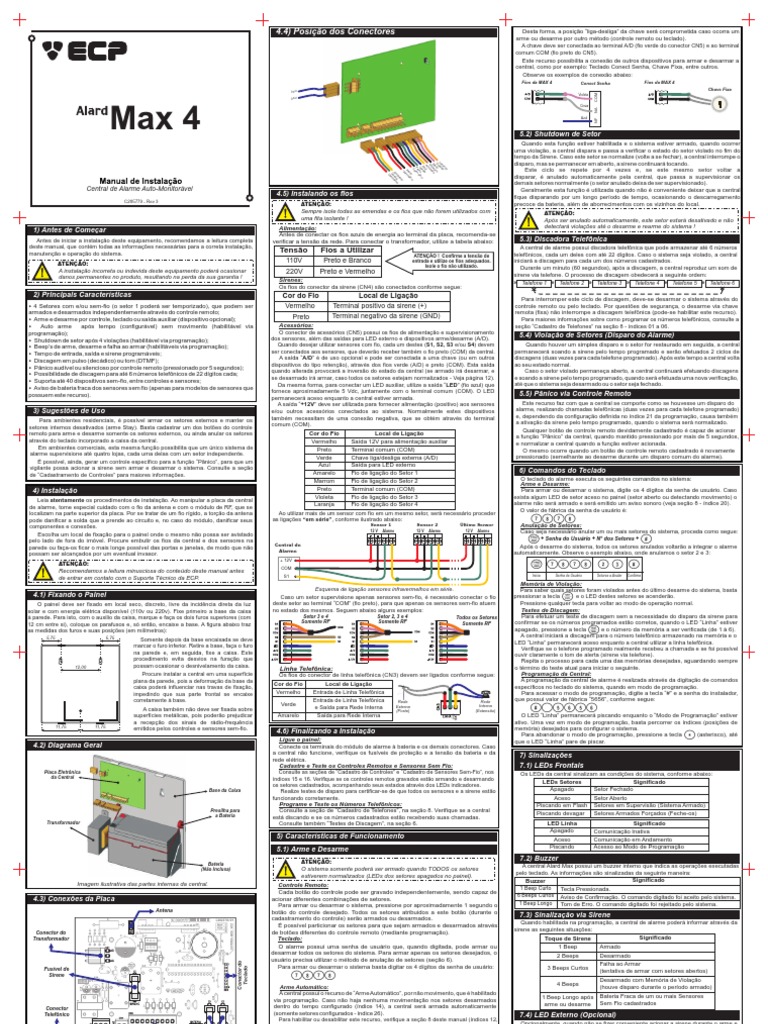 C205779 Manual Max 4 DTMF - Rev2 | PDF | Telefone | Diodo emissor de luz