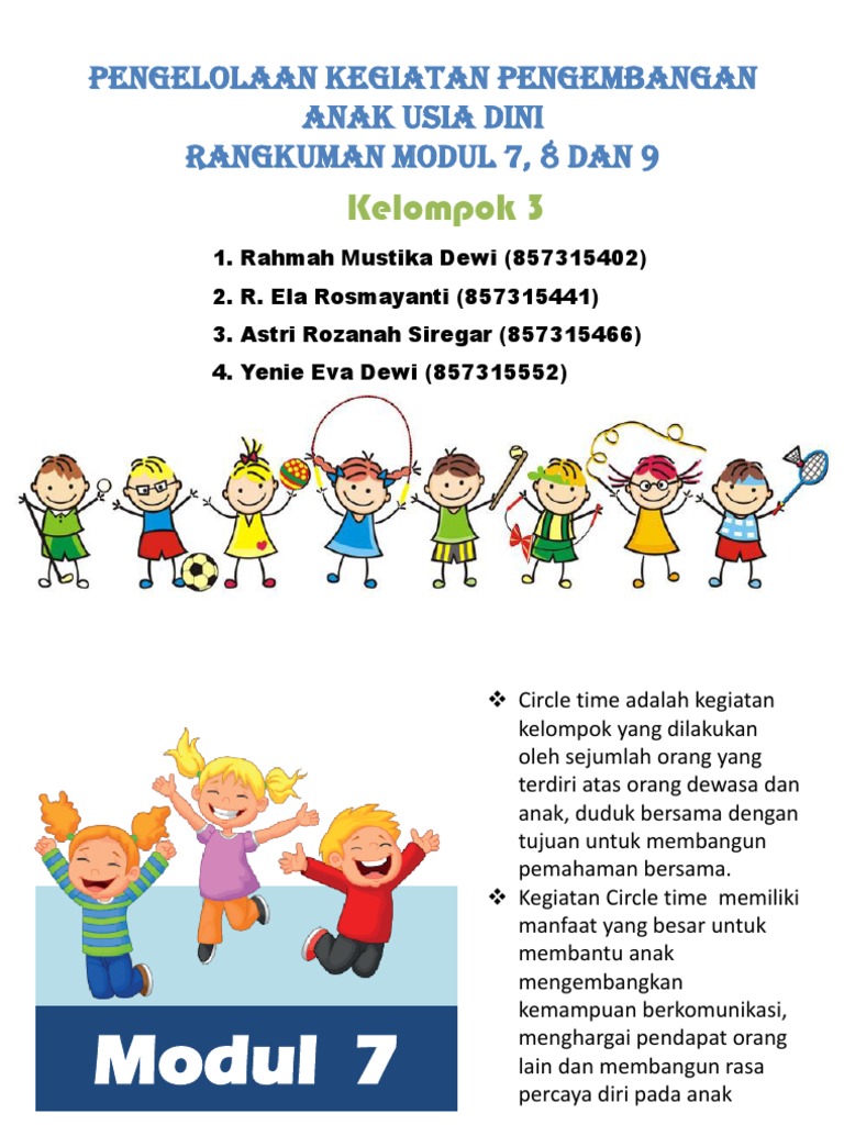 Rangkuman Modul 7,8 Dan 9 (KELOMPOK 3) | PDF | Karier & Perkembangan