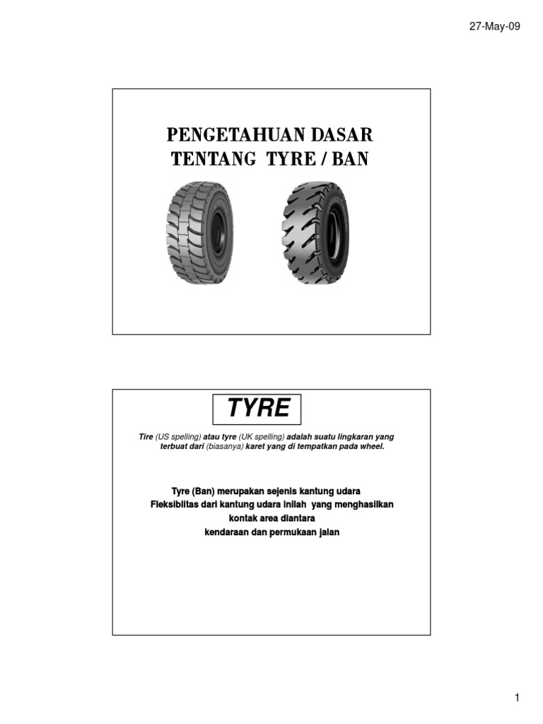 Basic Tyre Knowledge | PDF