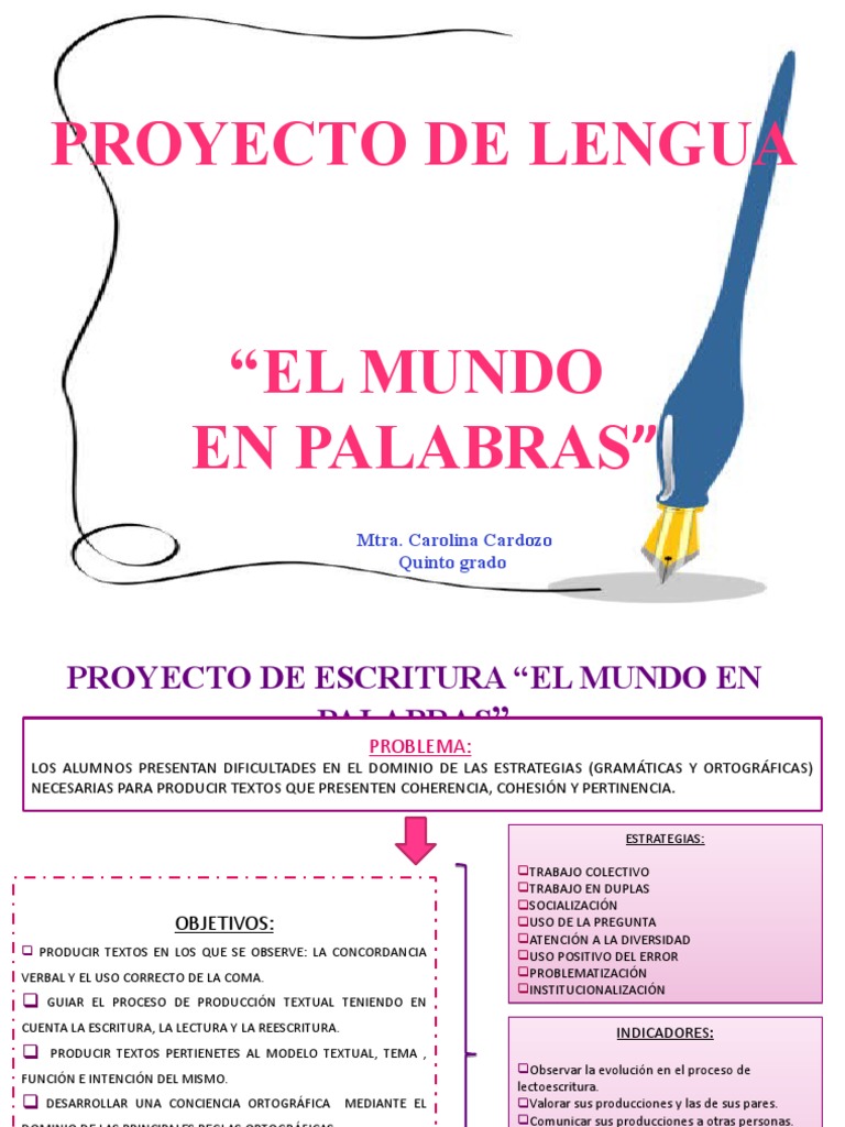 Proyecto de Lengua Escritura | PDF | Escritura | Información