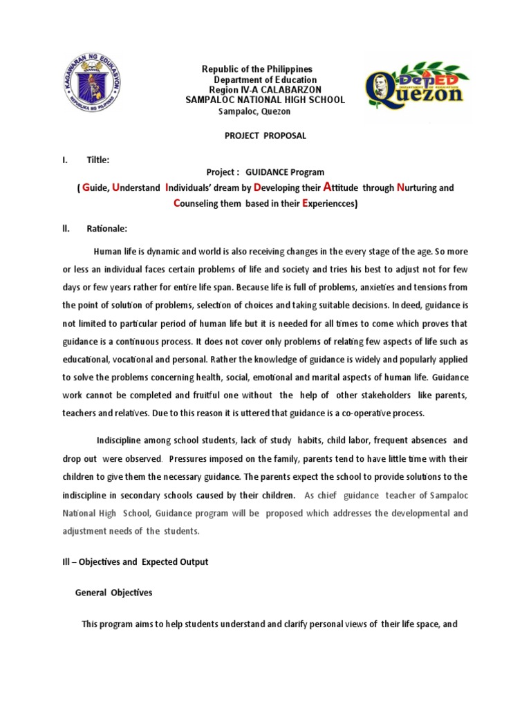 Guidance Project SAVE | PDF | School Counselor | Teachers