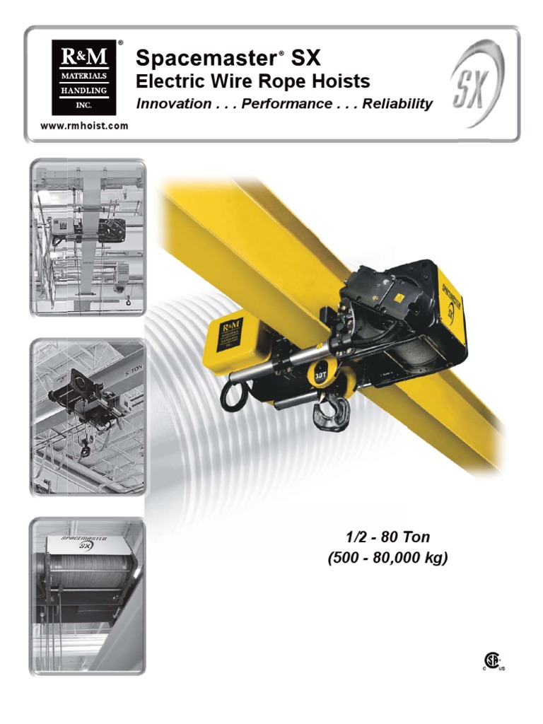 Spacemaster SX: Electric Wire Rope Hoists Electric Wire Rope Hoists ...