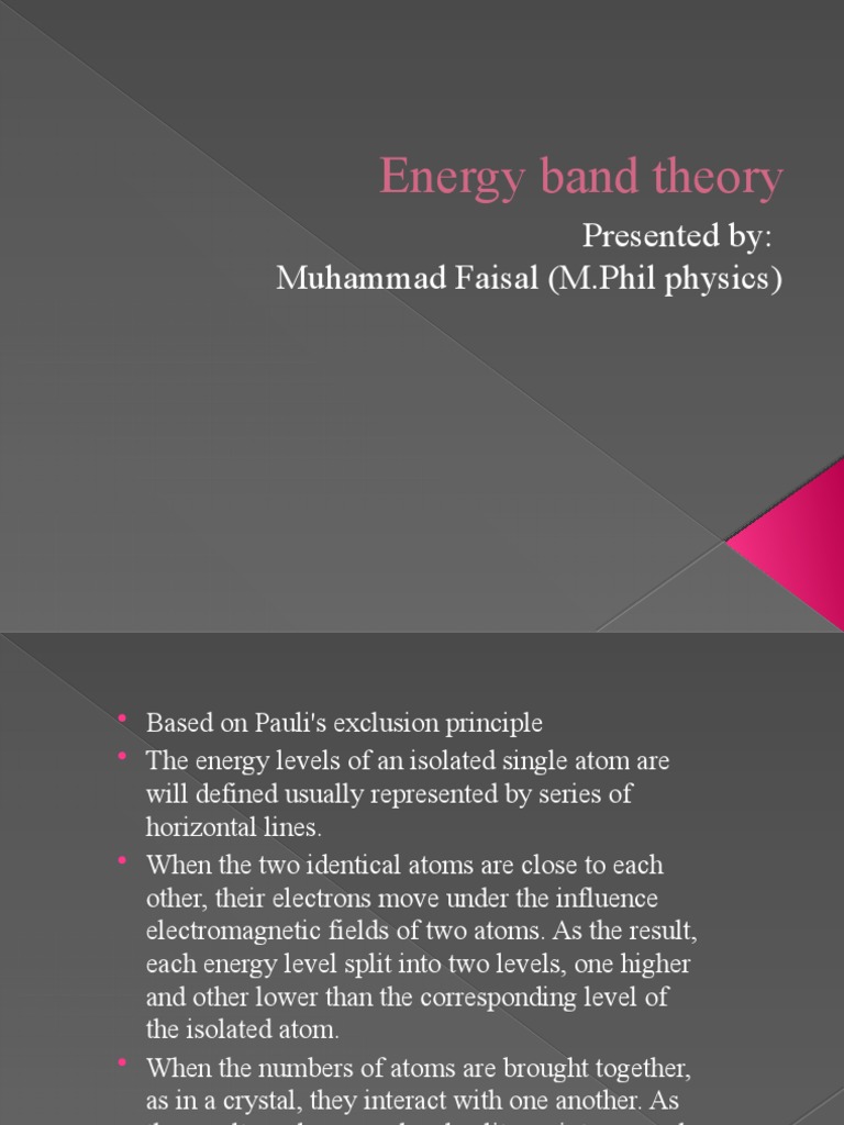 Understanding the Energy Band Theory of Conductors, Semiconductors, and ...