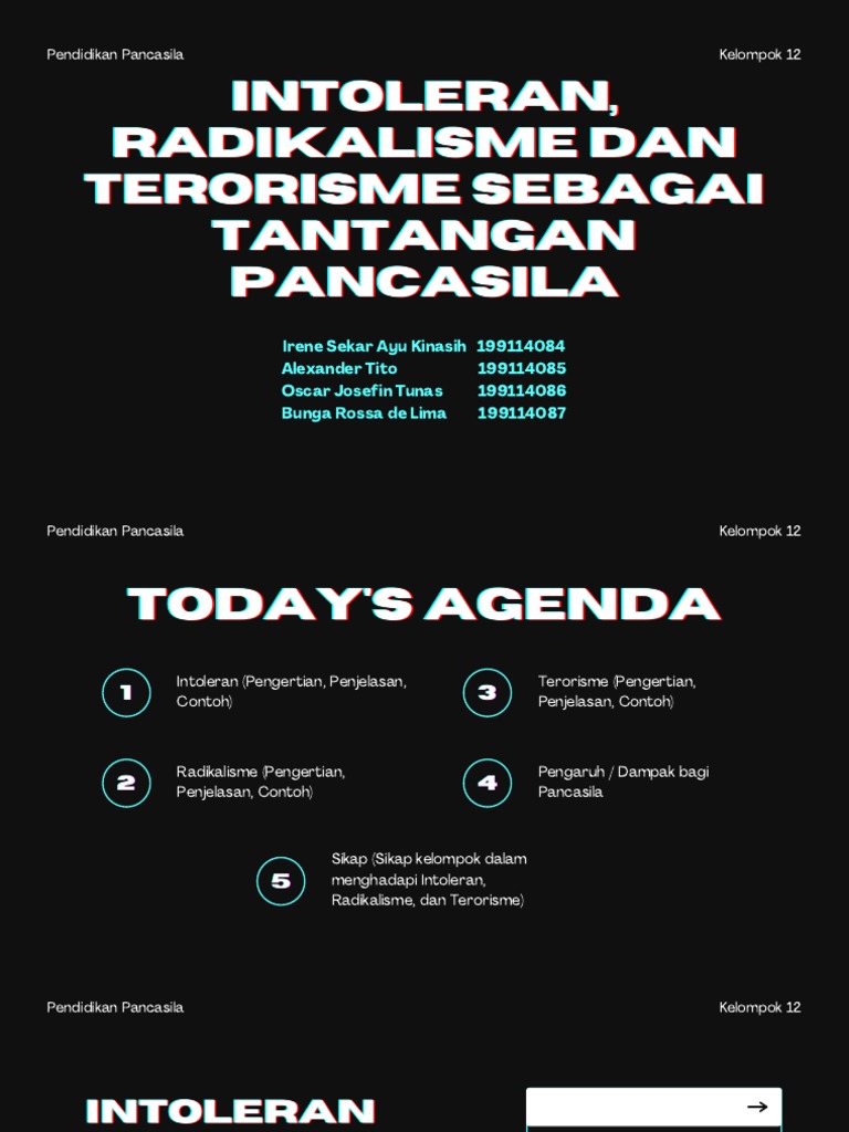 Intoleran, Radikalisme Dan Terorisme Sebagai Tantangan Pancasila | PDF