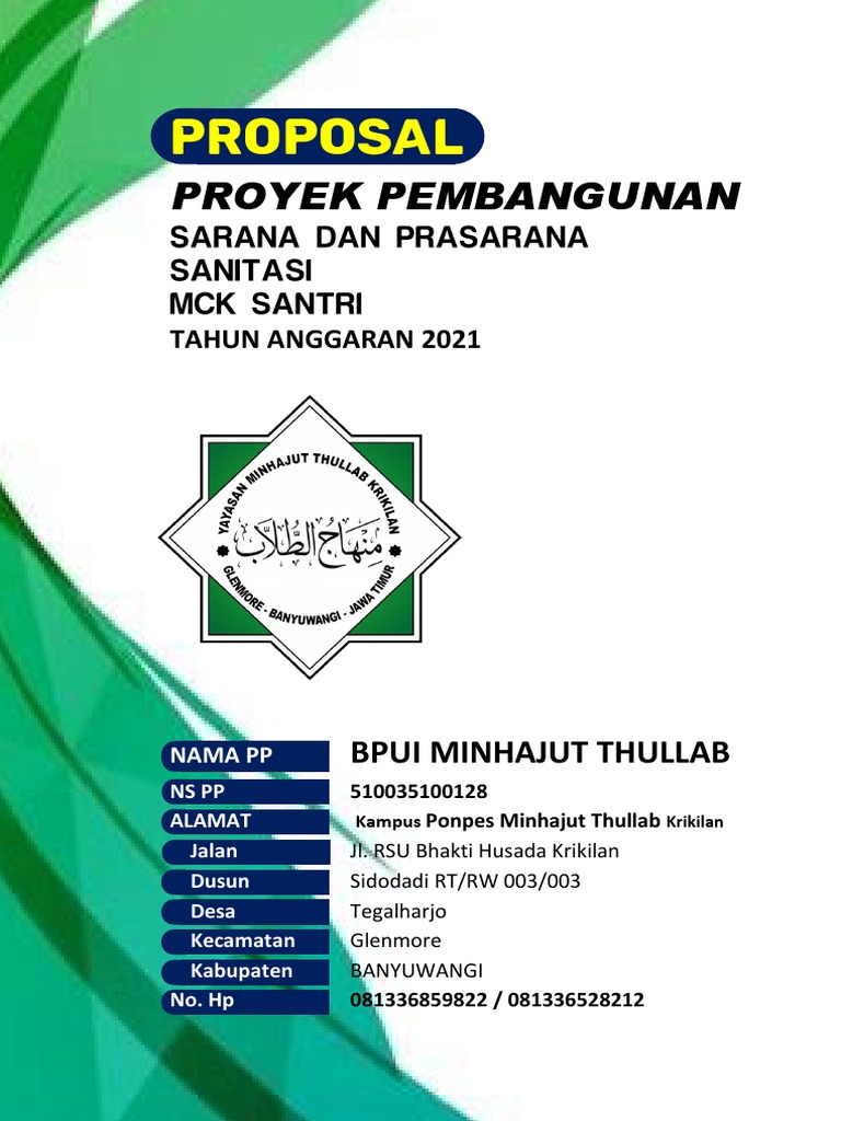 Proposal MCK Bpui Minhajut Thullab Krikilan | PDF