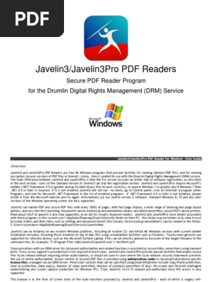 Javelin Pdf Reader