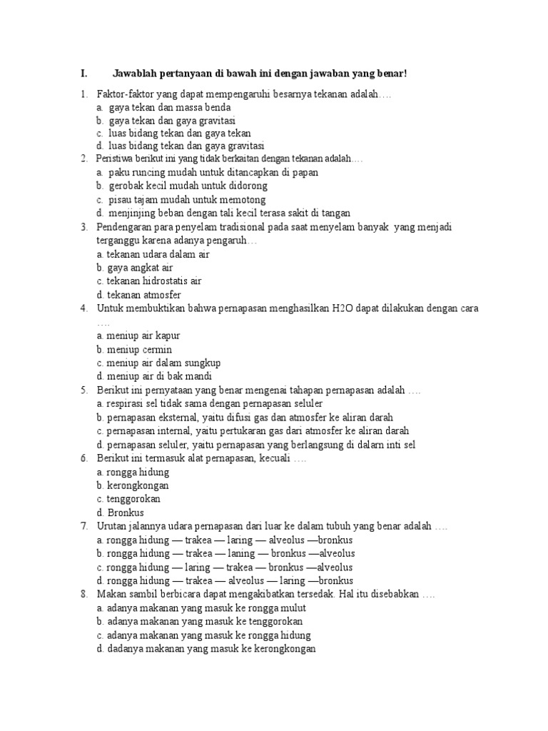 Soal Ipa Kelas 8 | PDF | Kajian Bahasa Asing | Seni