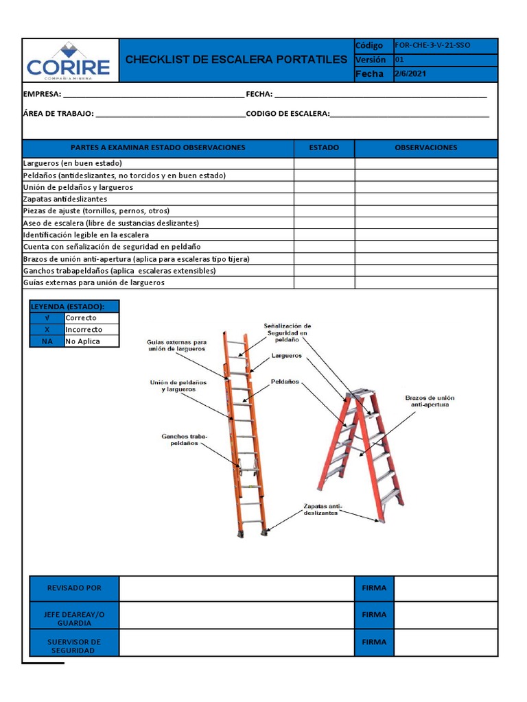 03-Check List - Escaleras | PDF