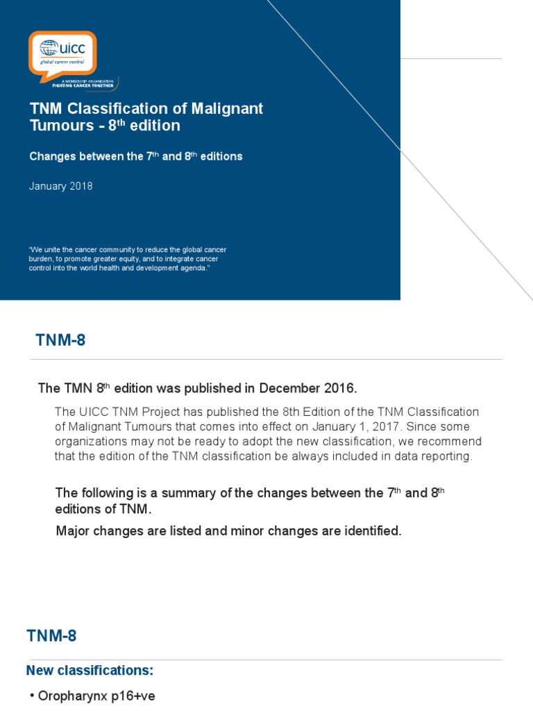 TNM Classification of Malignant Tumours 8th Edition | PDF | Ovarian ...