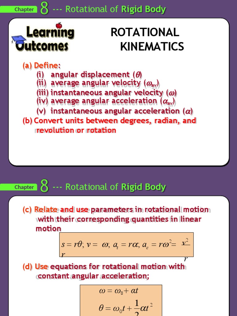 Rotational and Translational Motion | PDF | Rotation Around A Fixed ...