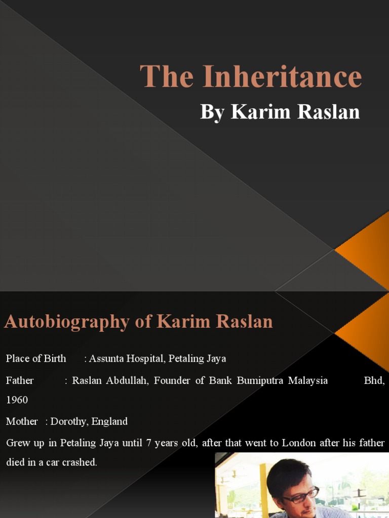 The Inheritance: by Karim Raslan | PDF