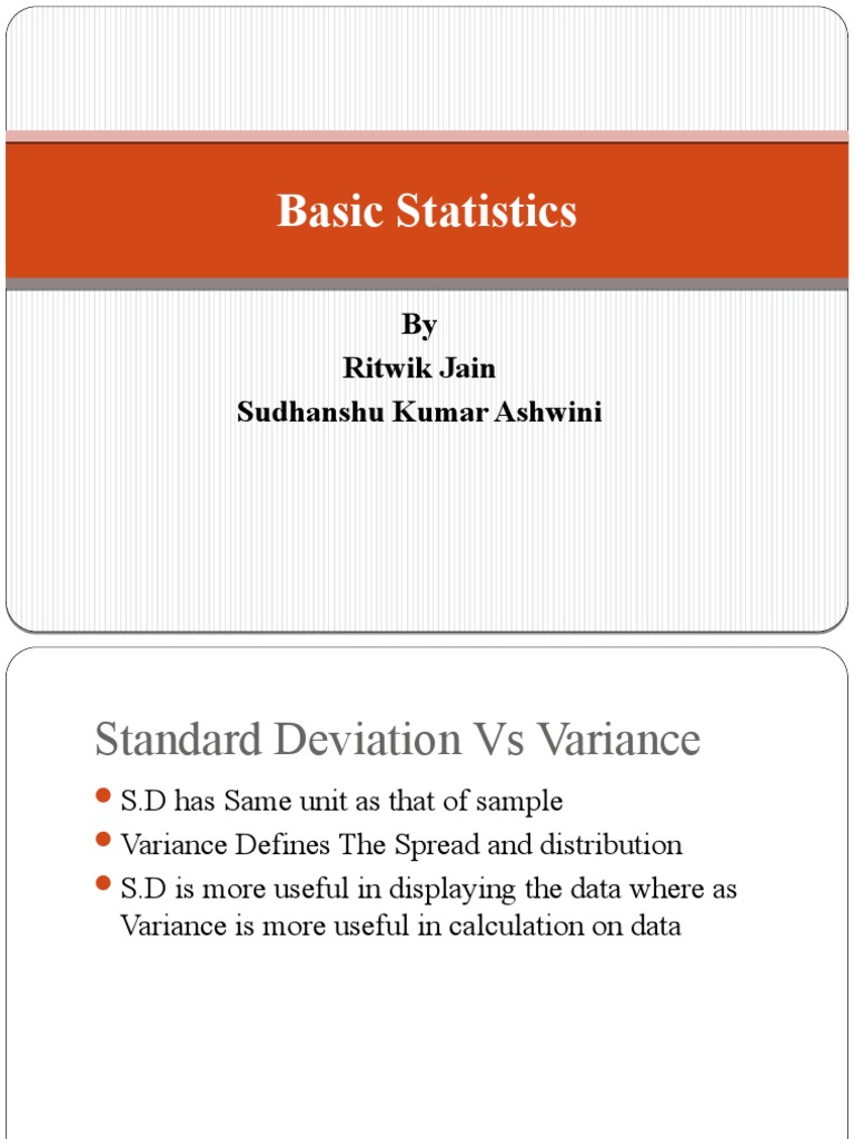 Basic Statistics | PDF | Probability Distribution | Confidence Interval