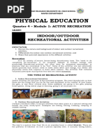 Active and Passive Recreational Activities | PDF | Physical Fitness ...
