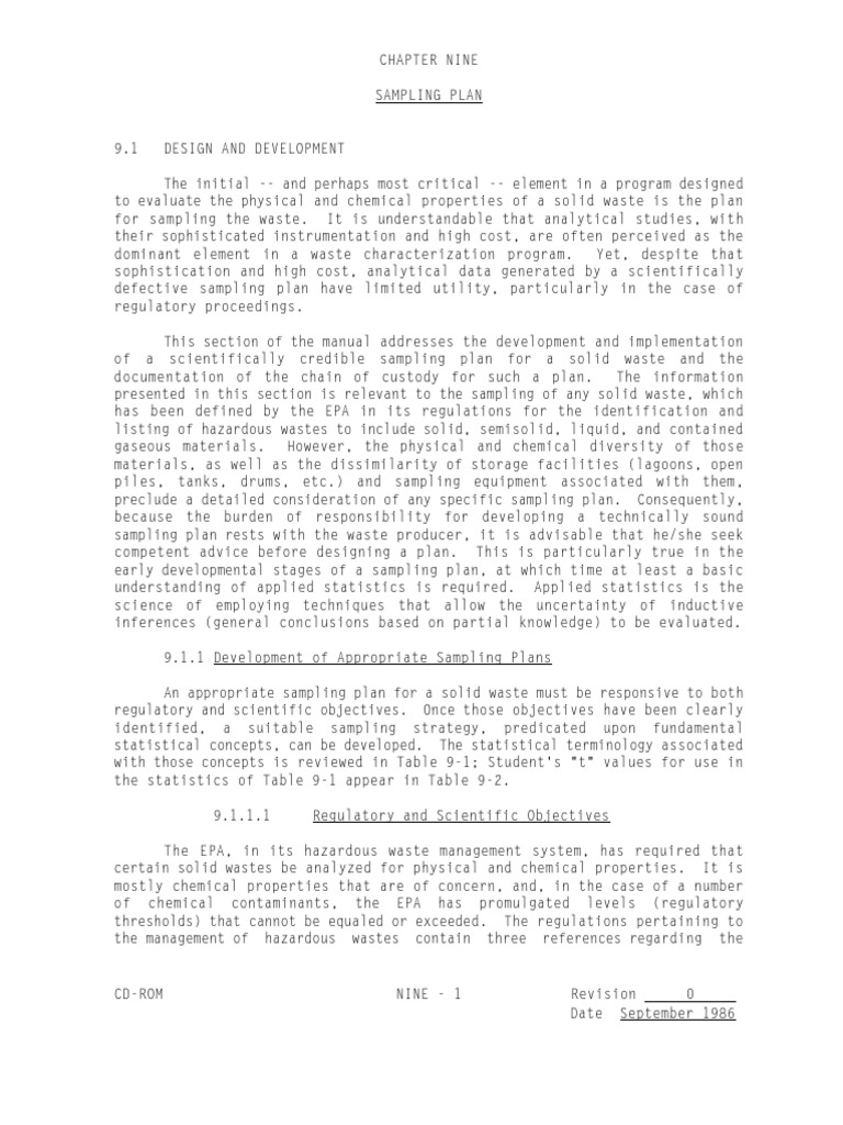 EPA Test Methods For Evaluating Solid Waste, Physical Chemical Methods ...