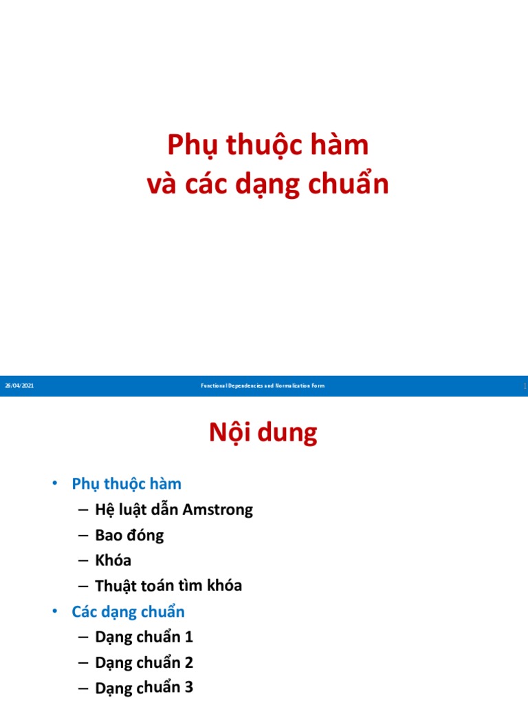 Lect10 PTH DangChuan | PDF