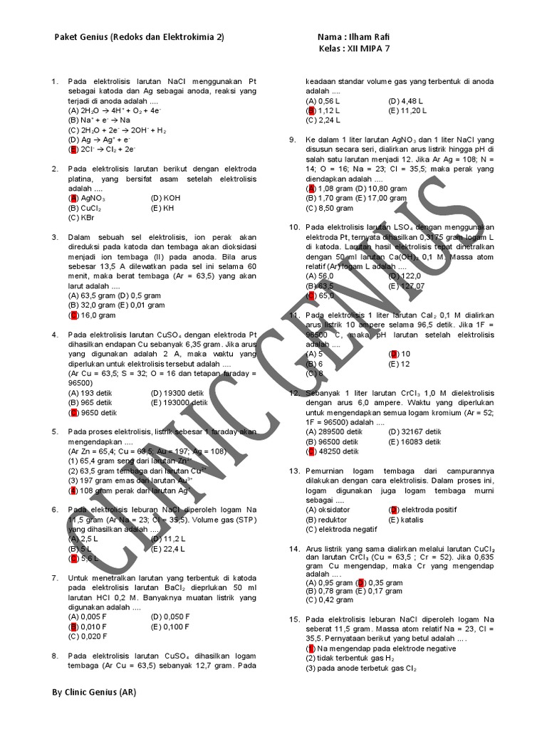Redoks Dan Elektrokimia 2 | PDF