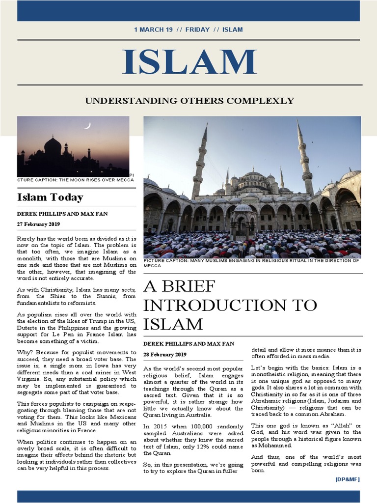Islam Leaflet | PDF | God In Islam | Abrahamic Religions