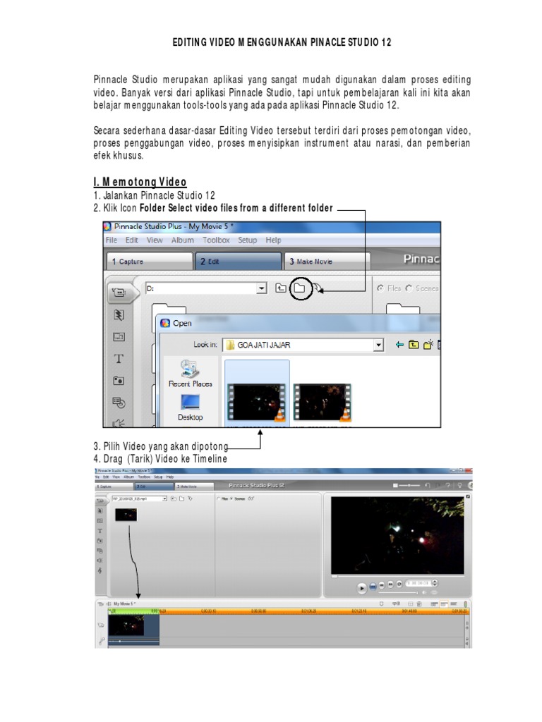 Editing Video Dengan Pinnacle 12 | PDF