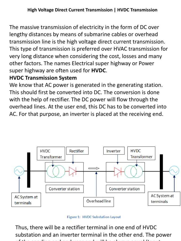 HVDC Facts | PDF | High Voltage Direct Current | Electric Power Transmission