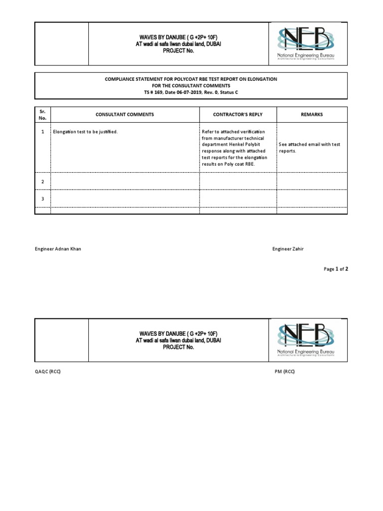 1 Compliance Statement - Polycoat Rbe Test | PDF | Home & Garden ...