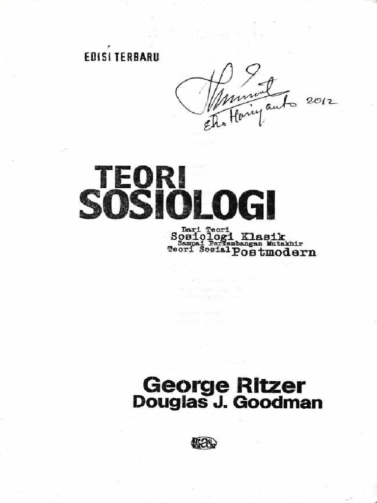 Teori Post Modern Ritzer | PDF