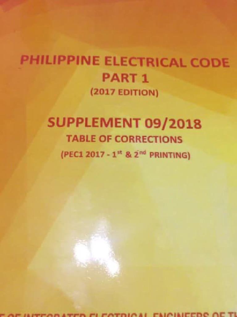 PEC 2017 Table of Corrections | PDF