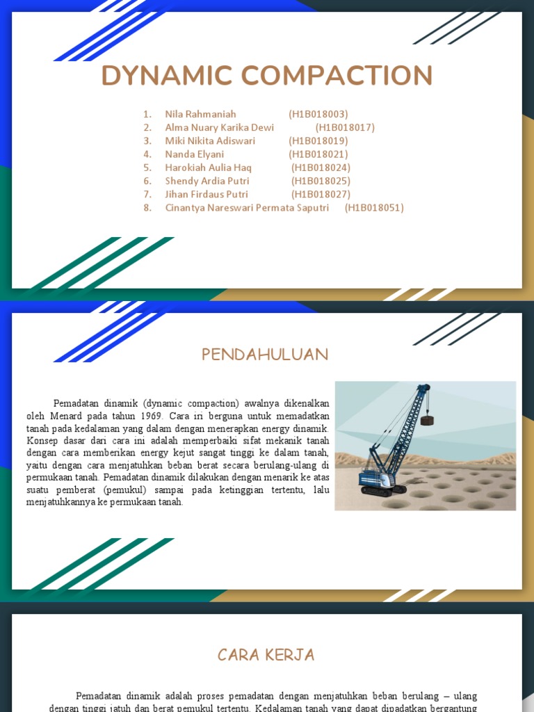 Pemadatan Dinamik: Metode dan Aplikasi | PDF