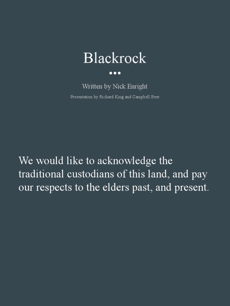 Blackrock: Written by Nick Enright | PDF | Sexual Assault | Crime Thriller