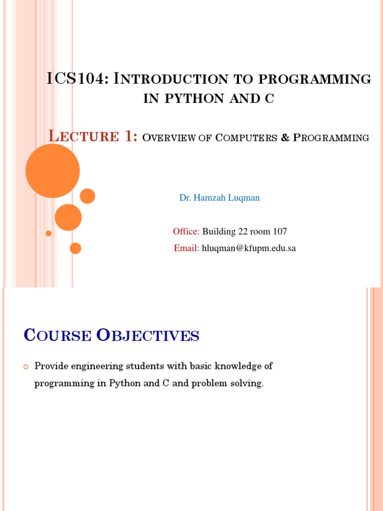 Overview of Computers and Programming | PDF | Computer Data Storage ...