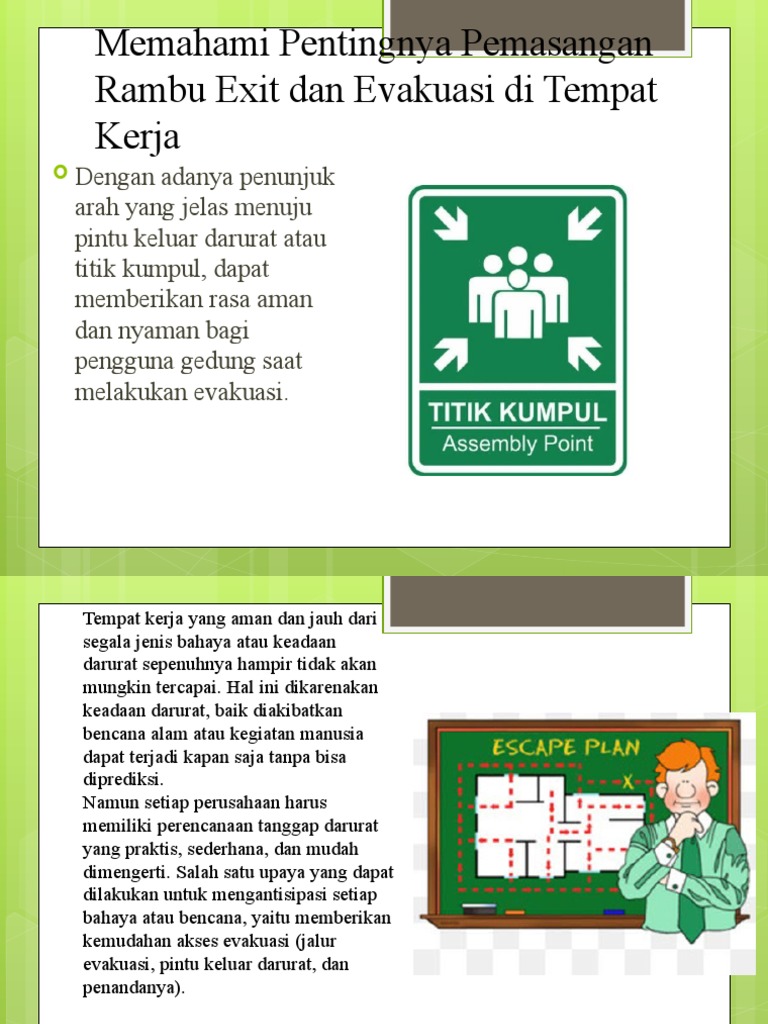 Memahami Pentingnya Pemasangan Rambu Exit Dan Evakuasi Di | PDF