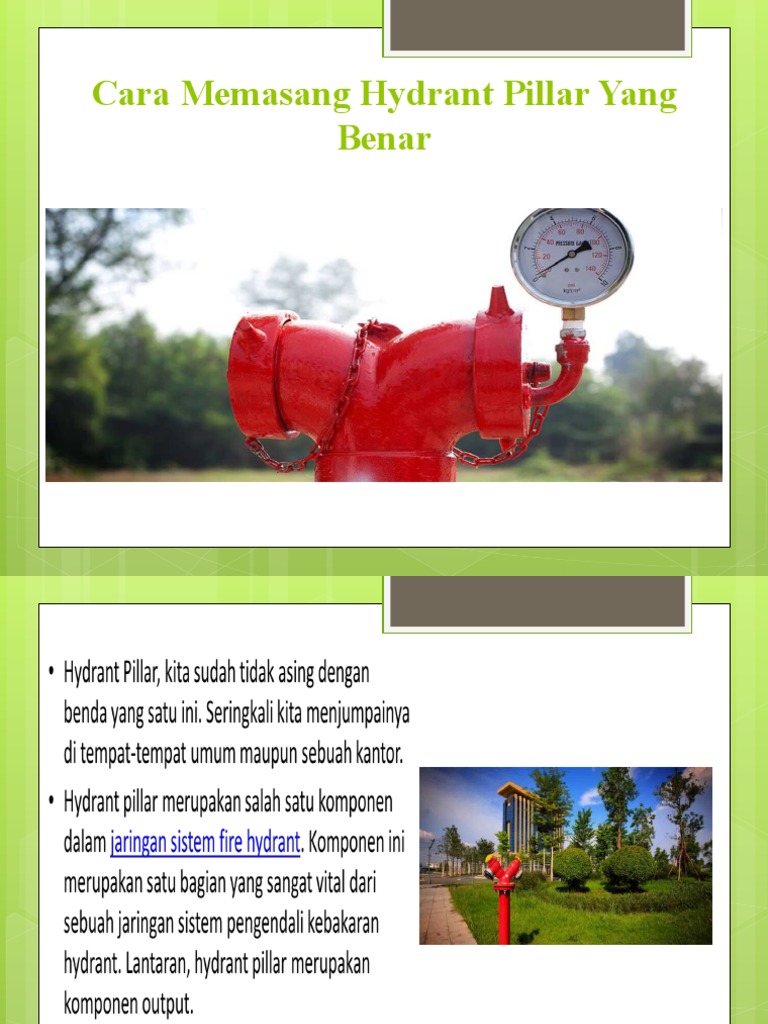 Cara Memasang Hydrant Pillar Yang Benar | PDF