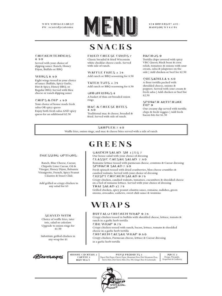 VSG MENU Food | PDF | Salad | Hamburgers