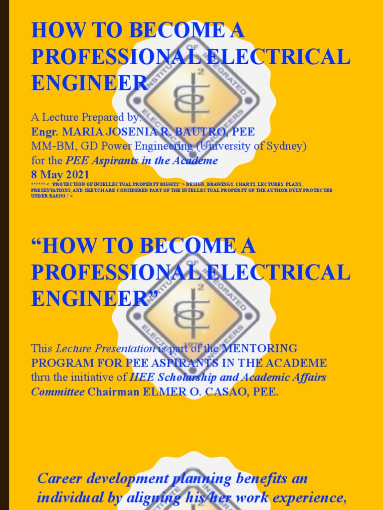 How To Become A Professional Electrical Engineer | PDF | Engineer | Thesis