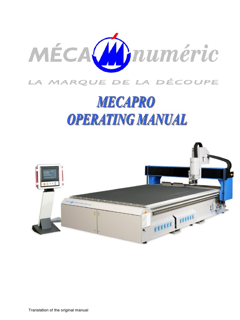 Notice MECAPRO - Ang - K | PDF | Switch | Machining