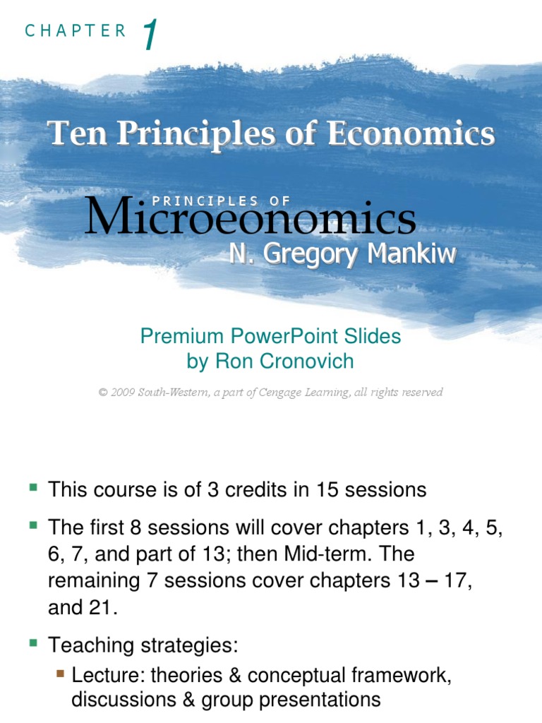 Ch1 - Ten Principles of Micro | PDF | Economics | Inflation
