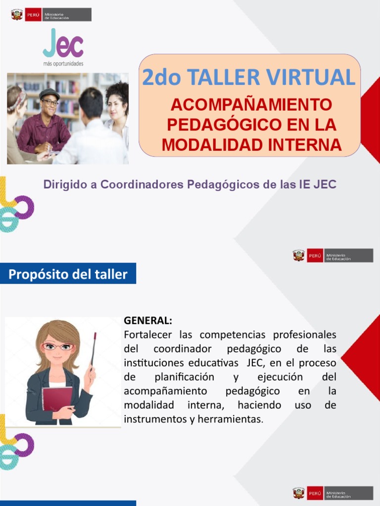 Taller PPT CP Ie Jec-Final | PDF | Maestros | Evaluación