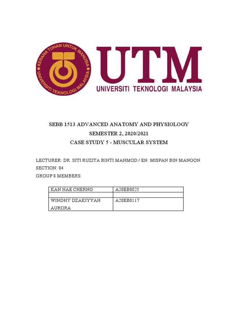 Case Study Muscular System | PDF