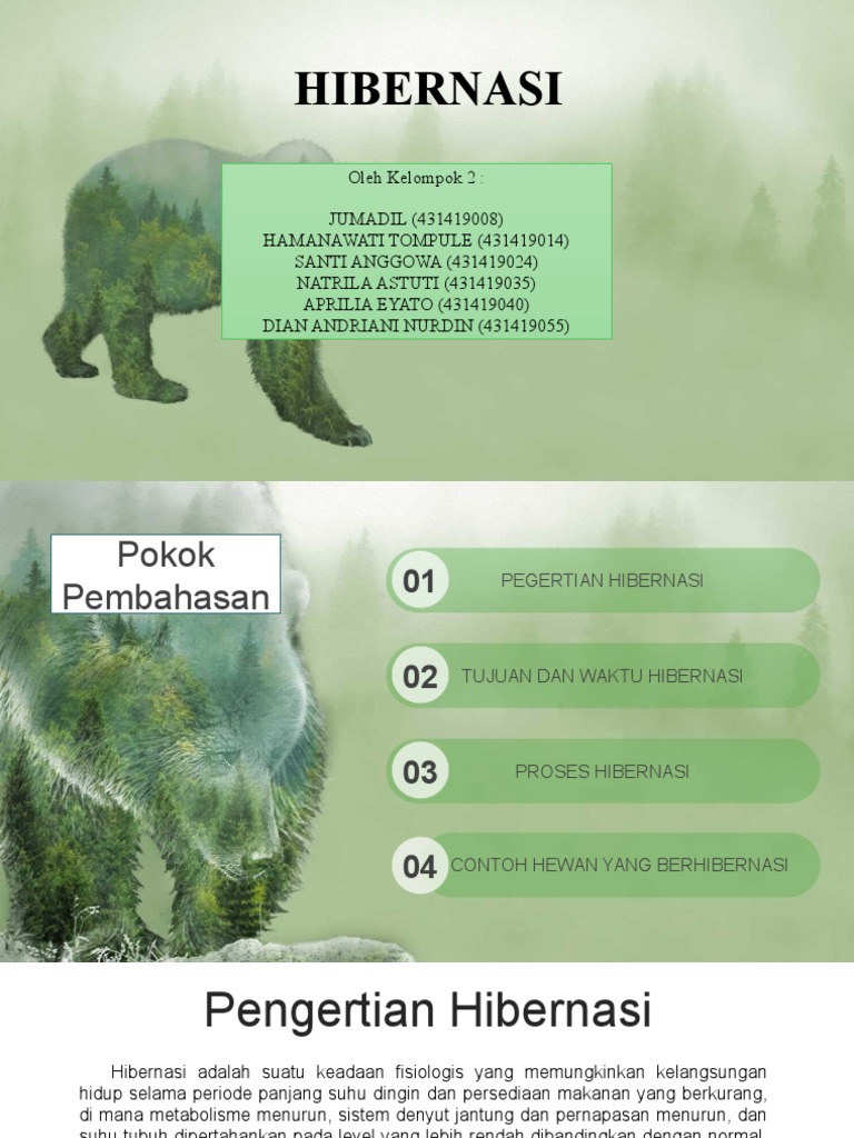 Pengertian dan Contoh Hibernasi Hewan | PDF