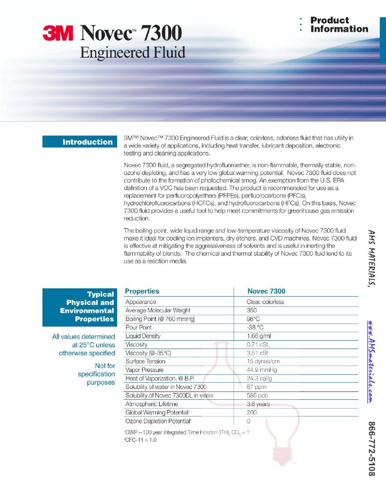 AMS - 3M - Novec 7300 | PDF